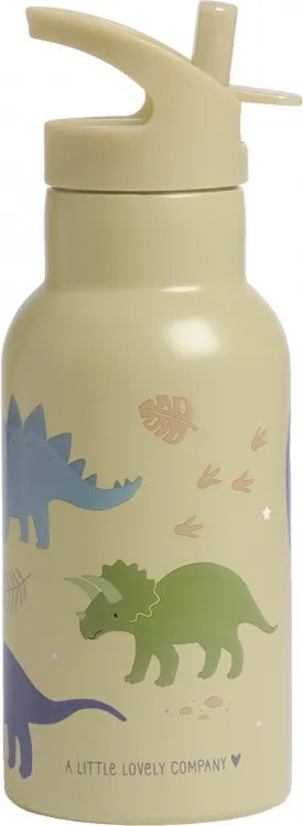 A Little Lovely Company - nerezová lahev na pití, 350 ml  - dinosauři