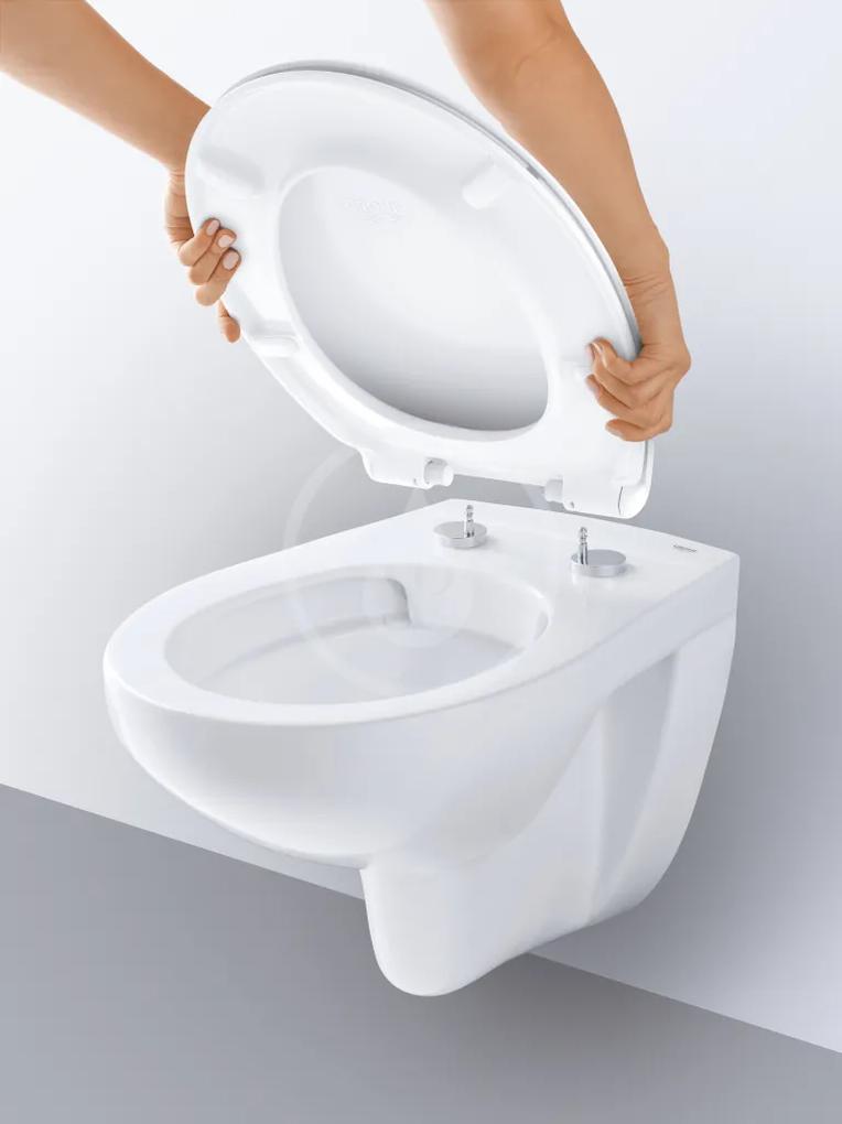 GROHE - Bau Ceramic Závěsné WC, Rimless, alpská bílá 39427000