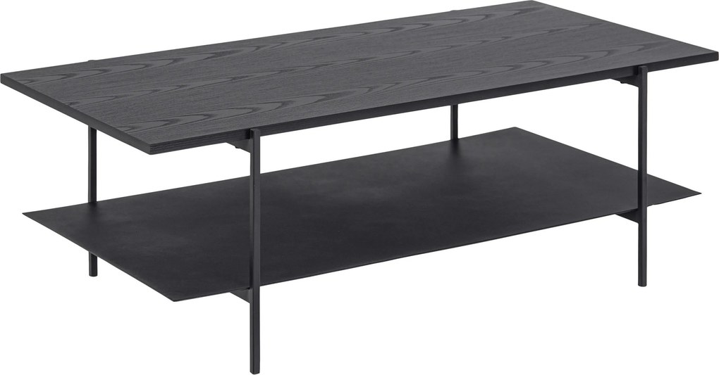 XXXLutz KONFERENČNÍ STOLEK, černá, kov, kompozitní dřevo, 115/60/40 cm - Konferenční stolky - 001749071210