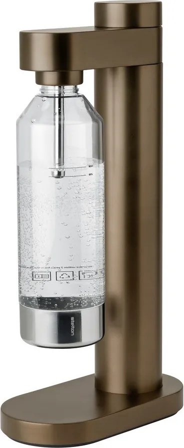 Hnědý výrobník sody z nerezové oceli Brus – Stelton