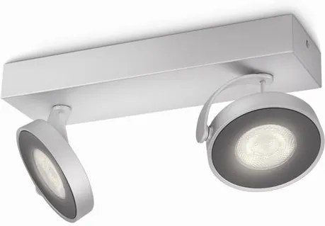 LED Bodové svítidlo Philips Clockwork 53172/48/16 šedé 2700K