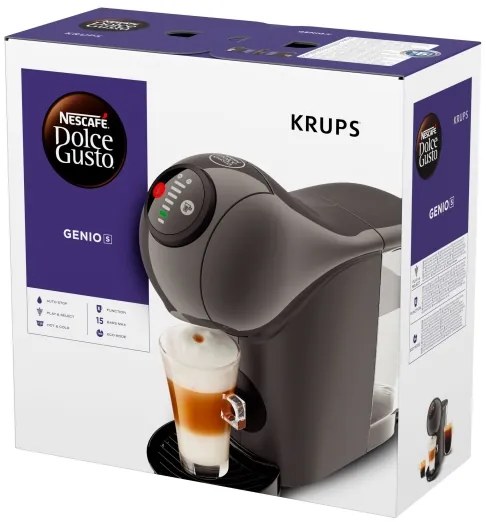 Krups - Kávovar na kapsle NESCAFÉ DOLCE GUSTO GENIO S 1500W antracit