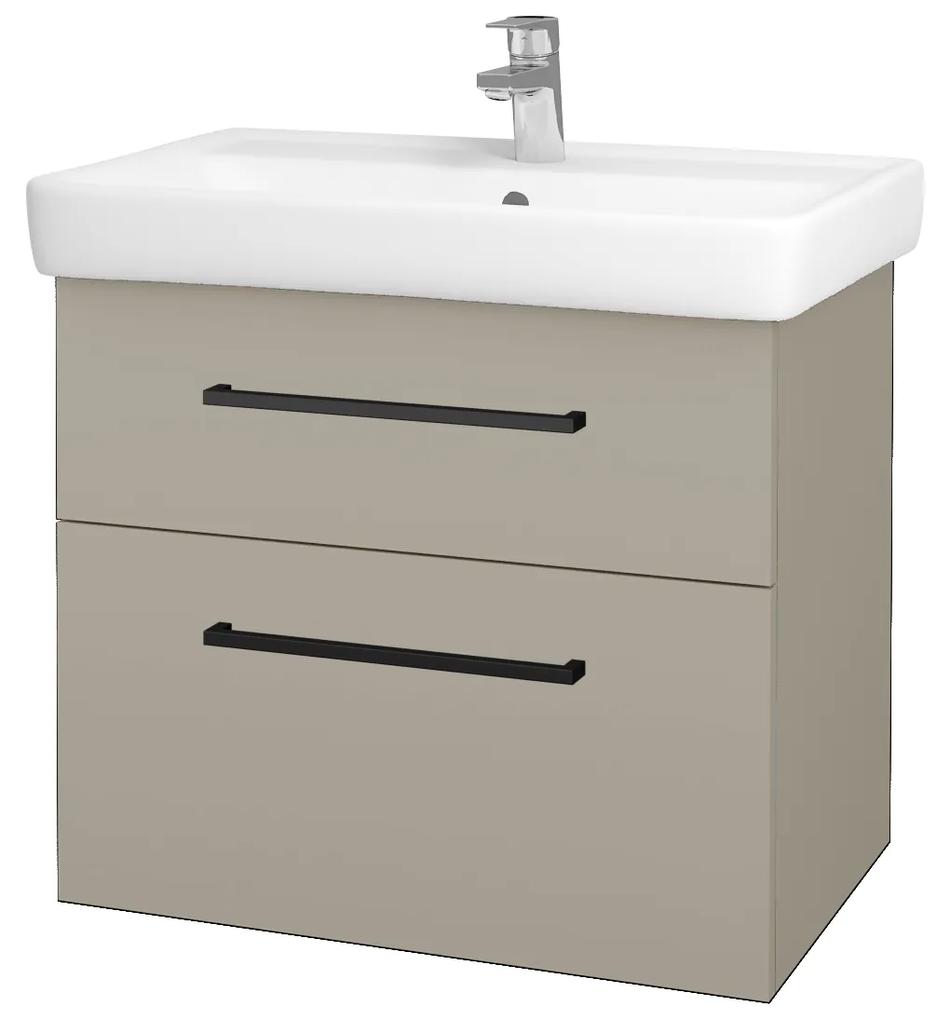 Dřevojas Koupelnová skříň Q MAX SZZ2 70 Varianta: N01 Bílá lesk / Úchytka T01 / D15 Nebraska