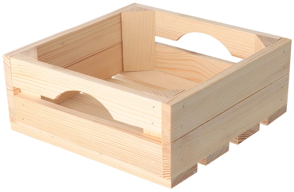Dřevobox Dřevěná bedýnka 22 x 22 x 9 cm