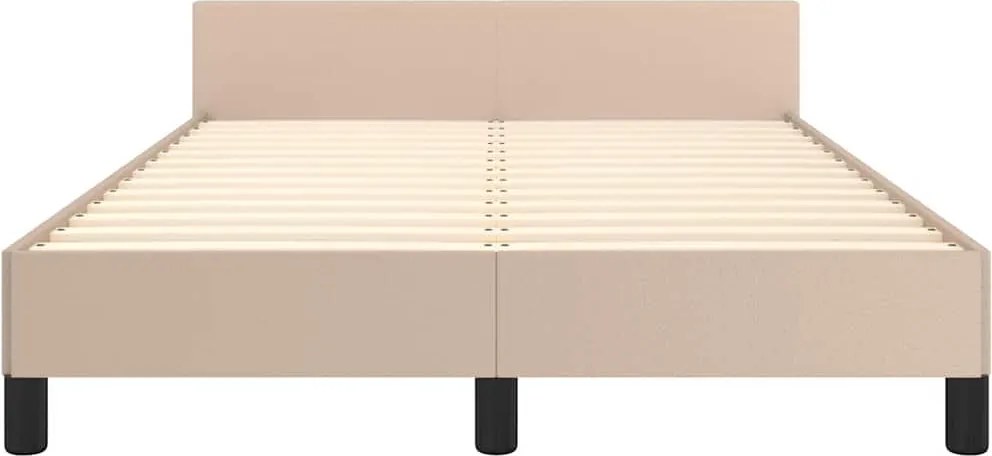 Rám postele bez matrace cappuccino 120x190 cm umělá kůže 3270565