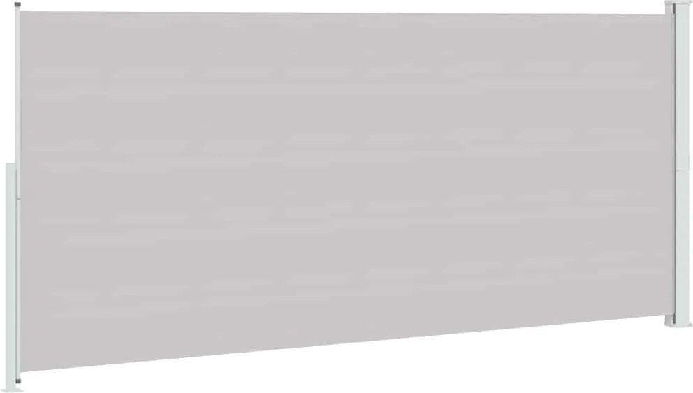 Zatahovací boční markýza 220 x 514 cm šedá 313431