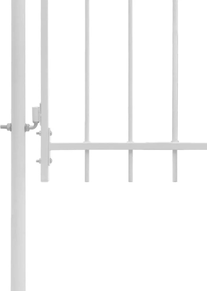 Zahradní brána Woerden ocel 1x1,5 m Bílá 143065
