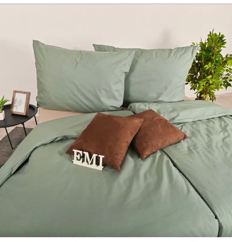 Povlečení bavlněné Nature EMI, Prodloužený set jednolůžko obsahuje 1x 140x220 + 1x 70x90