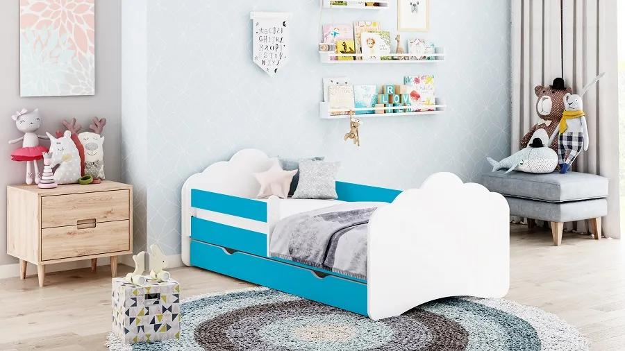 Dětská postel Tobík - modrá (Vybírat můžete z mnoha motivů a barev.)