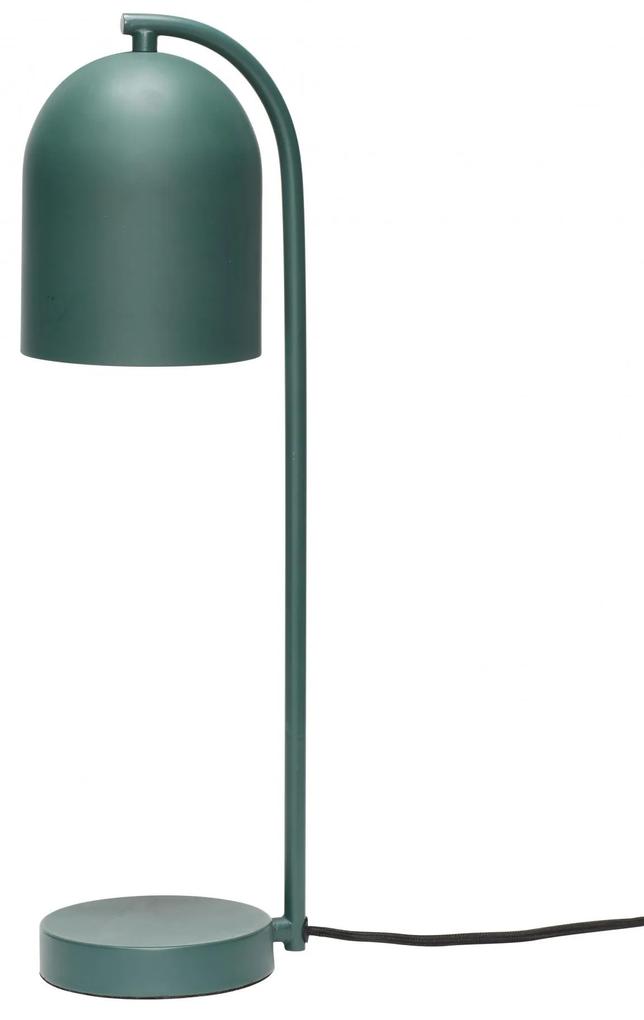 Hübsch Stolní lampa Green Metal, zelená barva, kov
