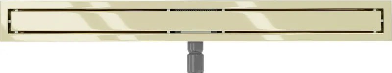 Mexen Flat M13 liniový odtok 2v1 90 cm, zlatý - 1510090-15