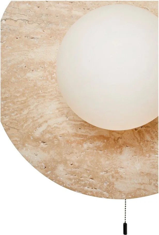 Béžové kamenné nástěnné svítidlo ø 12 cm Hilde – Opviq lights