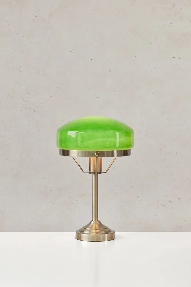 Zelená/v mosazné barvě stolní lampa (výška 39 cm) Aurelia – Markslöjd