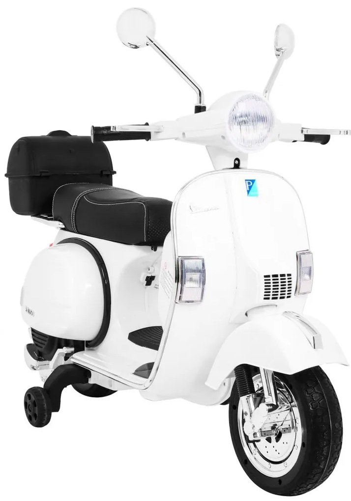 Tomido Dětská elektrická motorka Vespa bílá