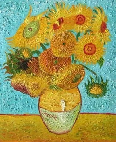 Váza s 15 slunečnicemi - 120 x 90 cm