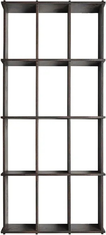 Patrová police z jasanového dřeva v tmavě přírodní barvě 58 cm Grid – OYOY Living Design