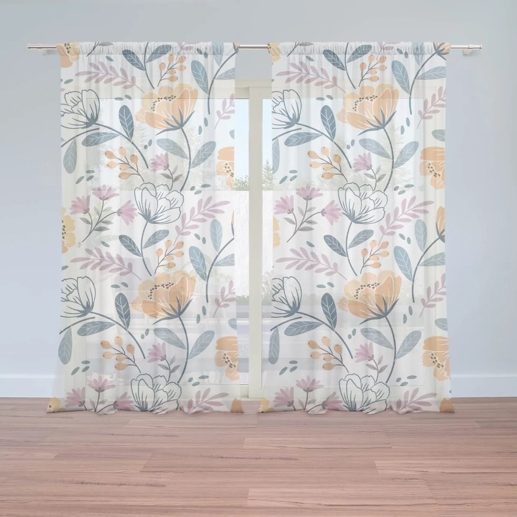Sablio Záclony Rozkvetlá zahrada: 2ks 150x250cm