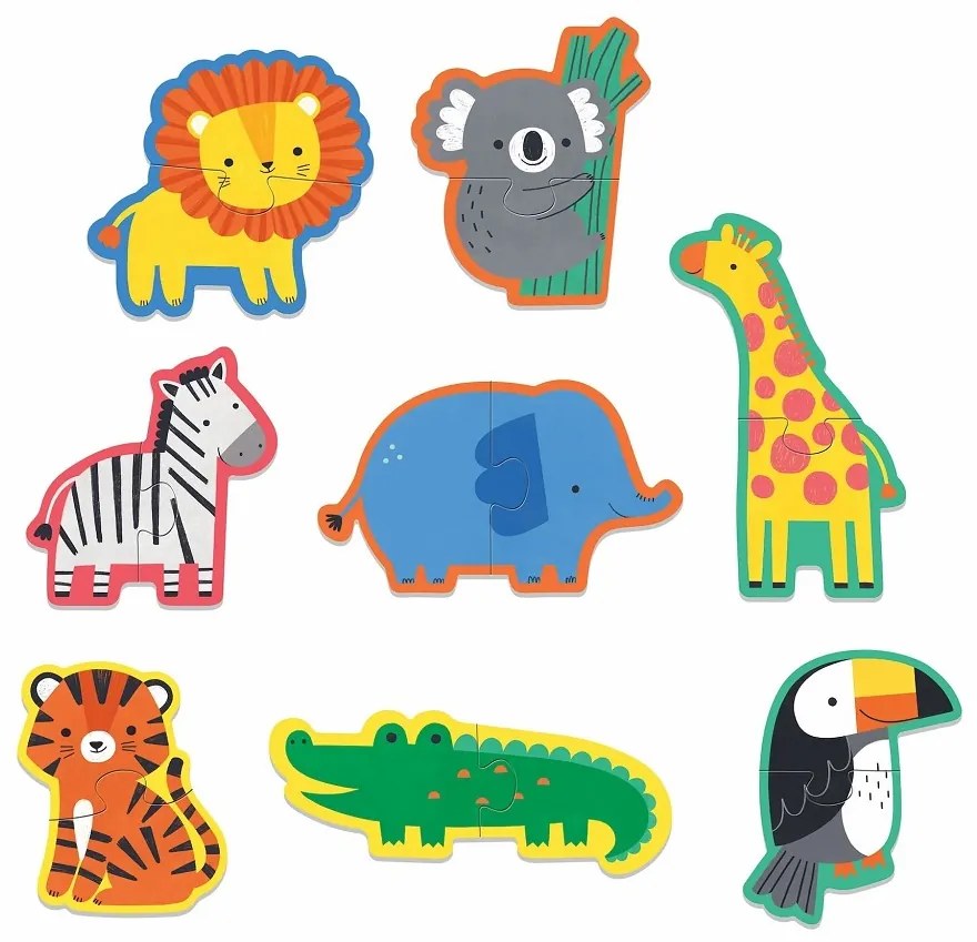 Mudpuppy Puzzle Moje první puzzle Veselá zvířátka