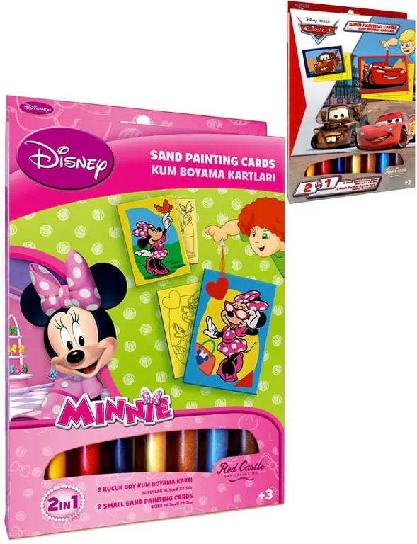 _Ostatní 1_ Pískování Disney kreativní set 2 obrázky s barevným pískem různé druhy 88800830