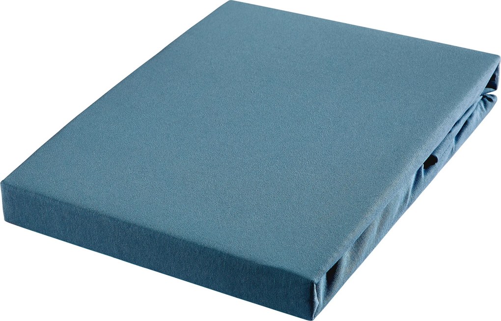 XXXLutz ELASTICKÉ PROSTĚRADLO, žerzej, petrolej, 90-100/200-220 cm Novel - Prostěradla - 005054003006