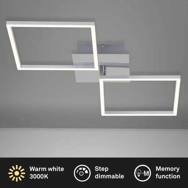 Briloner 3182-018 - LED Stmívatelné stropní svítidlo FRAME 2xLED/15,5W/230V