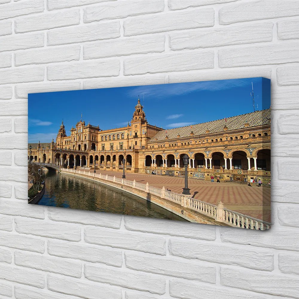 Obrazy na plátně Spain Old Market City 100x50 cm