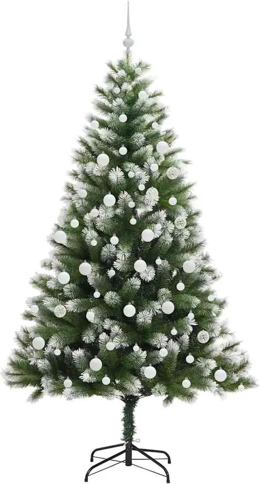 Umělý vánoční stromeček s umělým sněhem 300 LED Teplá bílá 3395454
