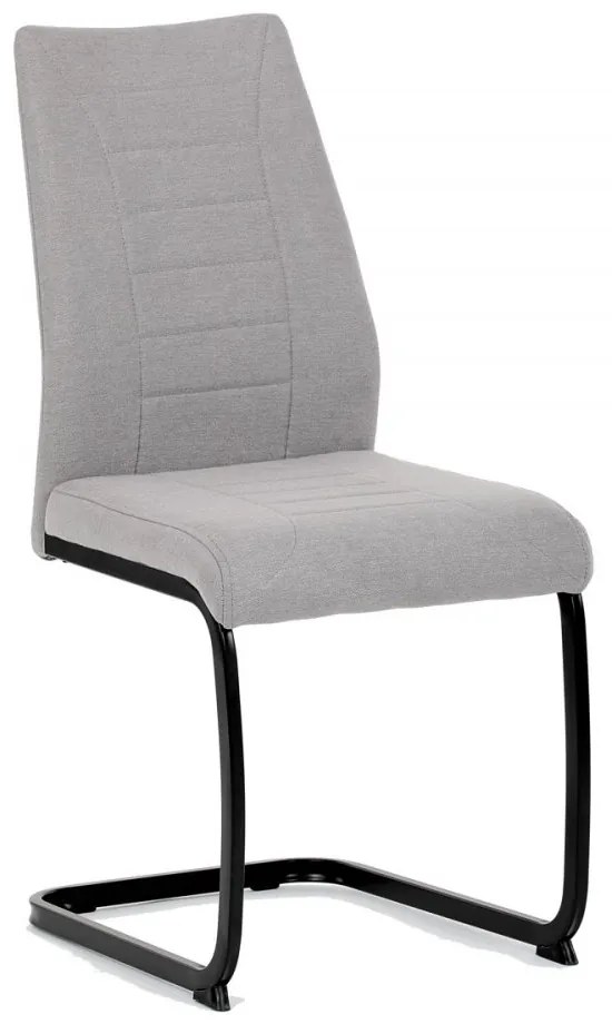 Jídelní židle MINATA — kov, látka, více barev Hnědá