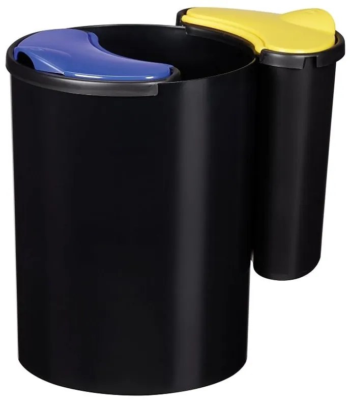 Rossignol SAS Koš na tříděný odpad Rossignol Modultri 59762, 16 +(2 x 4,5) L, černý