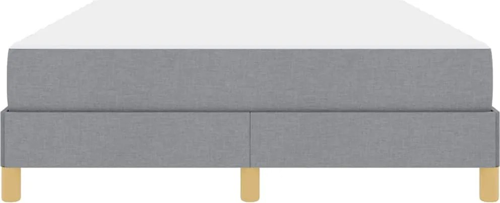 Postel s boxspringem s matrací Světle šedá 140 x 190 cm textil 3398563