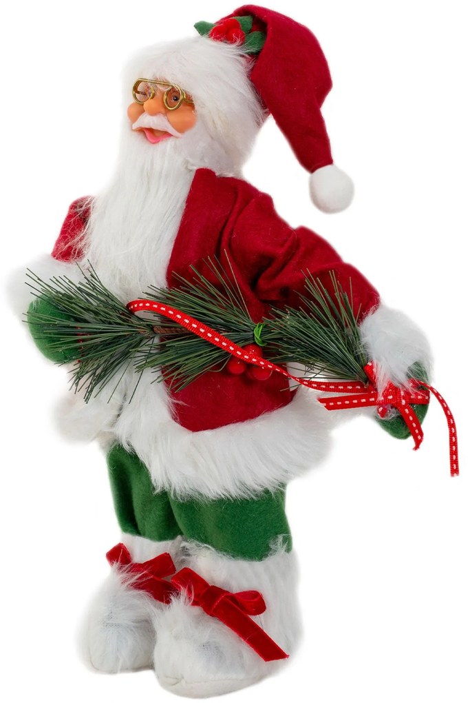 Tutumi, vánoční figurka Santa Clause 30cm 301251, bílá-červená-zelená, CHR-08900