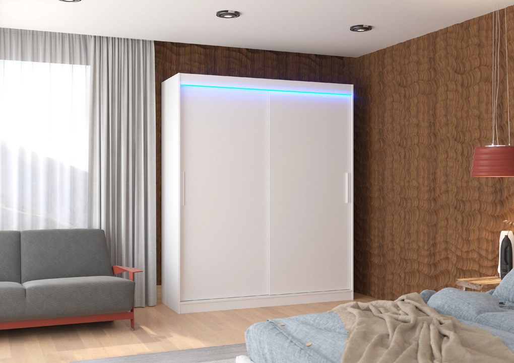 ADRK Furniture Posuvná skříň s LED osvětlením LINCOLN 180 ADRK-SW-LIN-W-180
