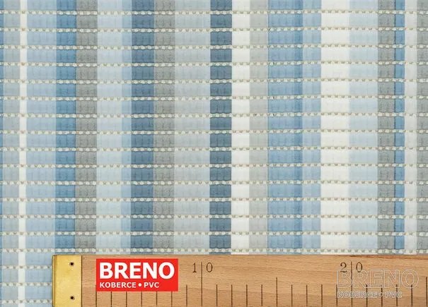 Breno Koupelnová pěnová předložka SOFTY-TEX 79848 retro pruhy, šíře 65 cm, Vícebarevné