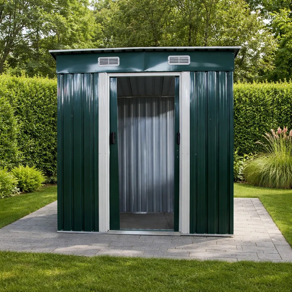 Zahradní domek BestBerg BBSH-406GN / 2,25 m² / 121 x 194 x 192 cm / zelená