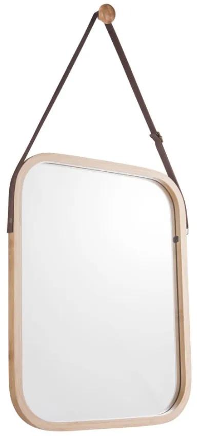 Time for home Bambusové závěsné zrcadlo Idylica 40,5 x 33 cm