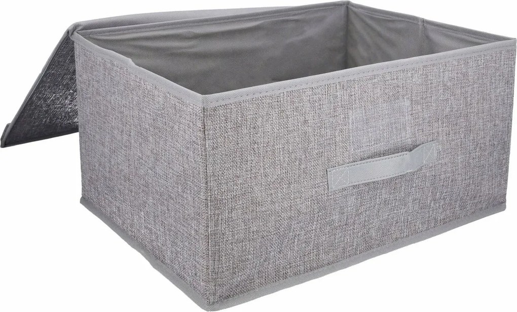 Skládací úložný box s odklopným víkem 44 × 33 × 22 cm, L