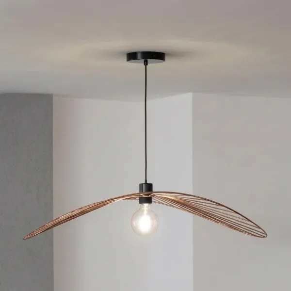 Brilagi - LED Lustr na lanku CERIA WIRE 1xE27/40W/230V 60x80 cm bronz