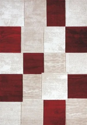 Spoltex koberce Liberec Kusový koberec Topaz red 1166 - 80x150 cm
