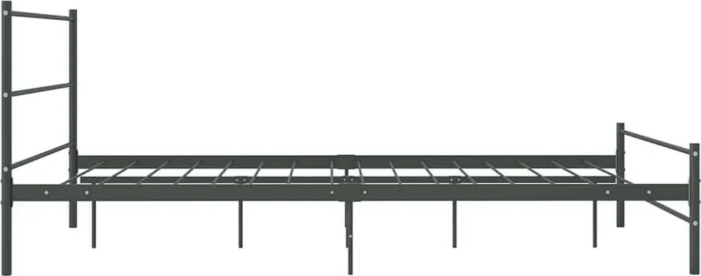 Rám postele bez matrace šedý kovový 140 x 200 cm 286494