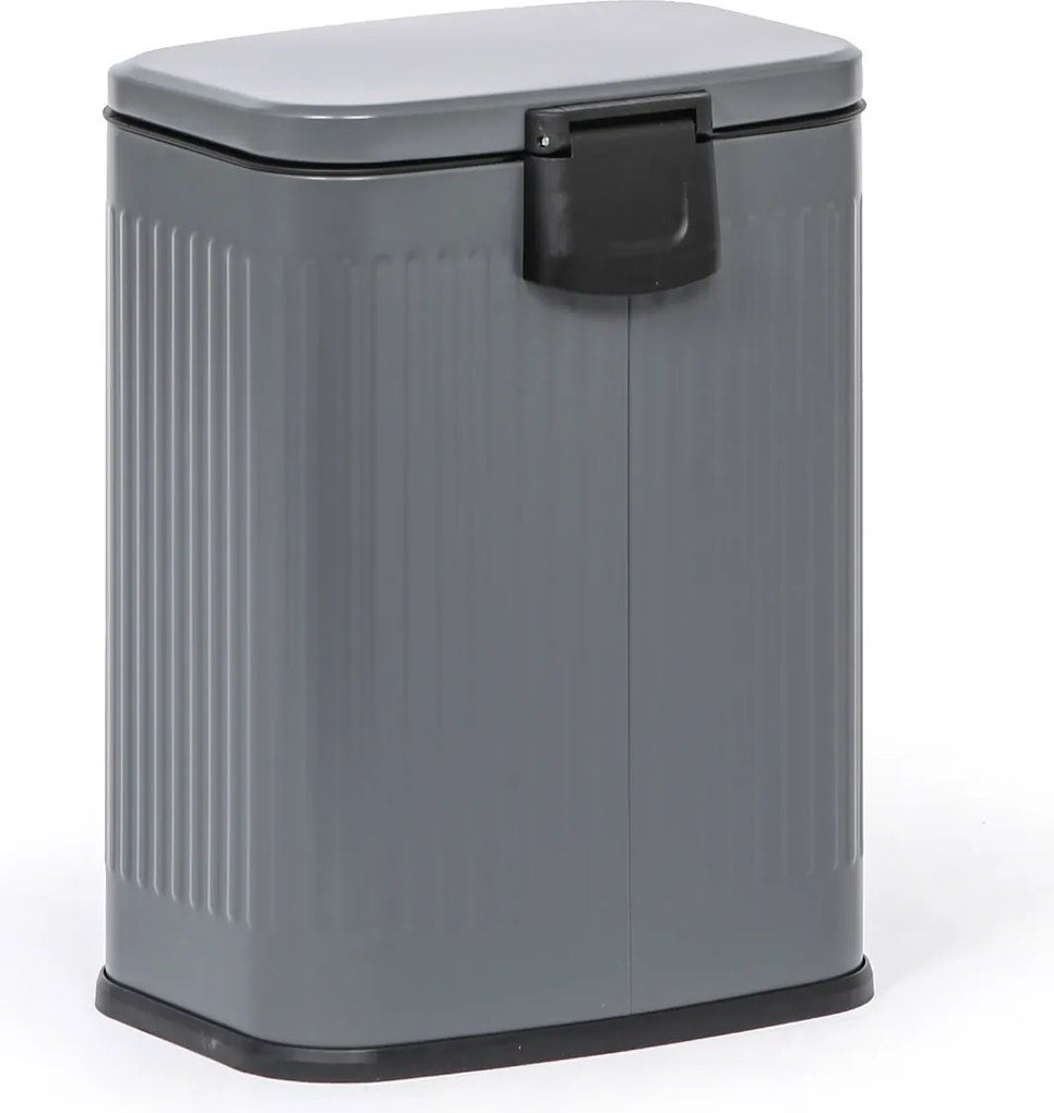 Nášlapný odpadkový koš 13 l, lakovaný, šedý