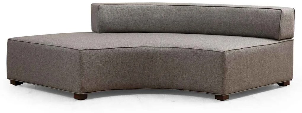 Designová rohová sedačka Galatea 180 cm šedá - pravá