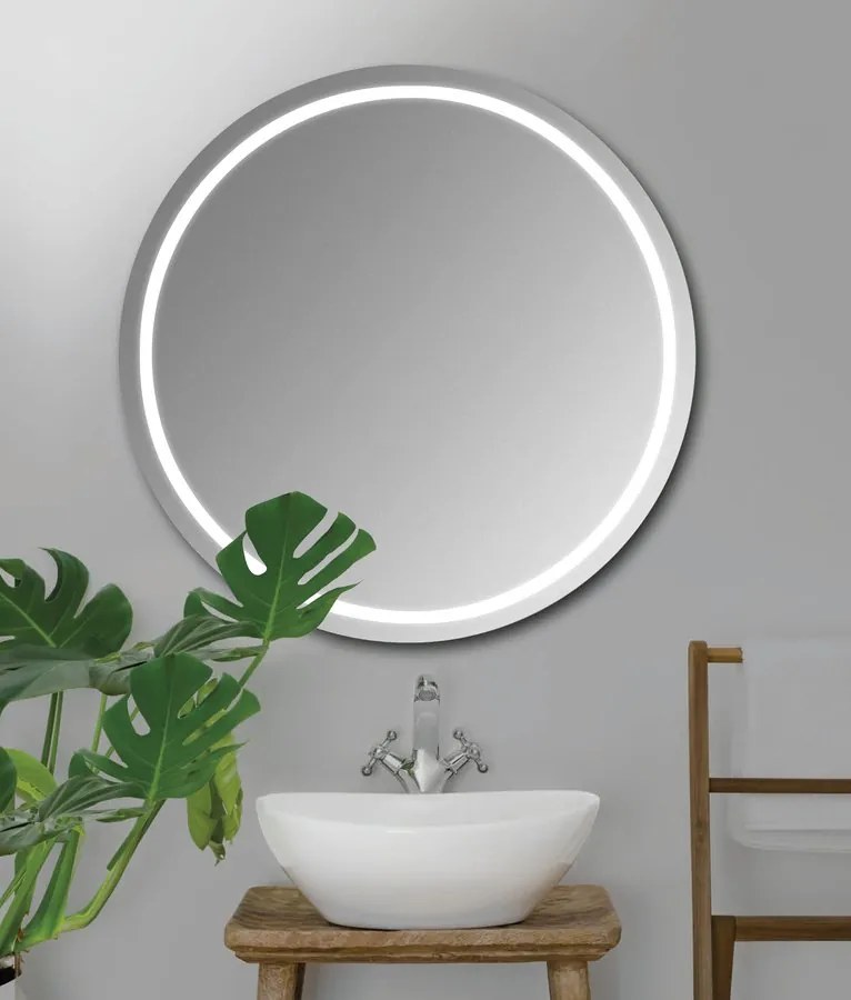 Sapho Sapho, NYX kulaté zrcadlo s LED osvětlením, ø 80cm, NY800