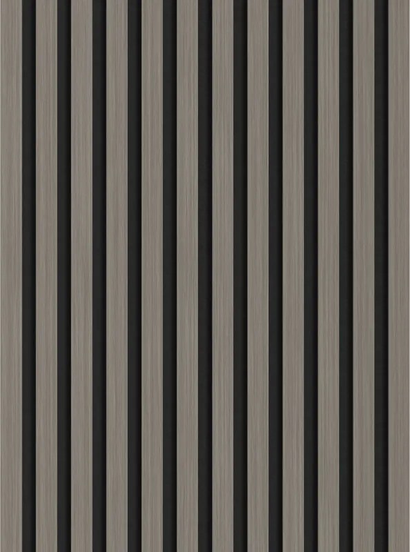Mexen Lam-F, akustické stěnové lamely 275 × 30 cm, plstěný podklad 8 mm, technická dýha, dub ocelový, S105-275307-3015-006