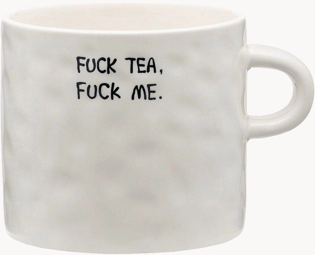 Ručně vyrobený XL hrnek Fuck Tea