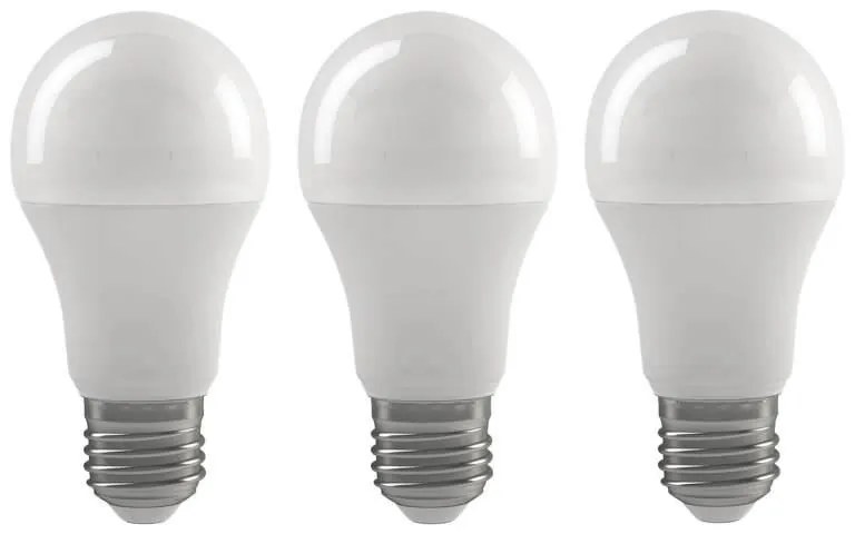 Sada LED žárovek, E27, 9W, teplá bílá, 3 ks Emos CLASSIC ZQ5140.3