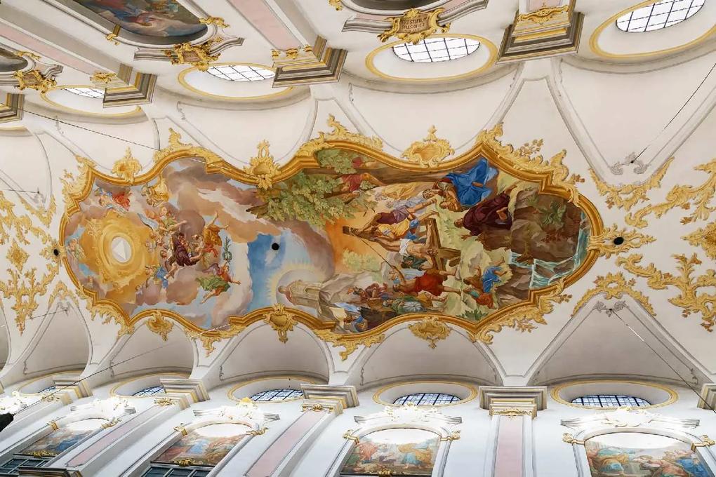 DIMEX | Samolepicí vliesová fototapeta na zeď Kostel sv. Petra MA-5-0926 | 375 x 250 cm | vícebarevná, bílá
