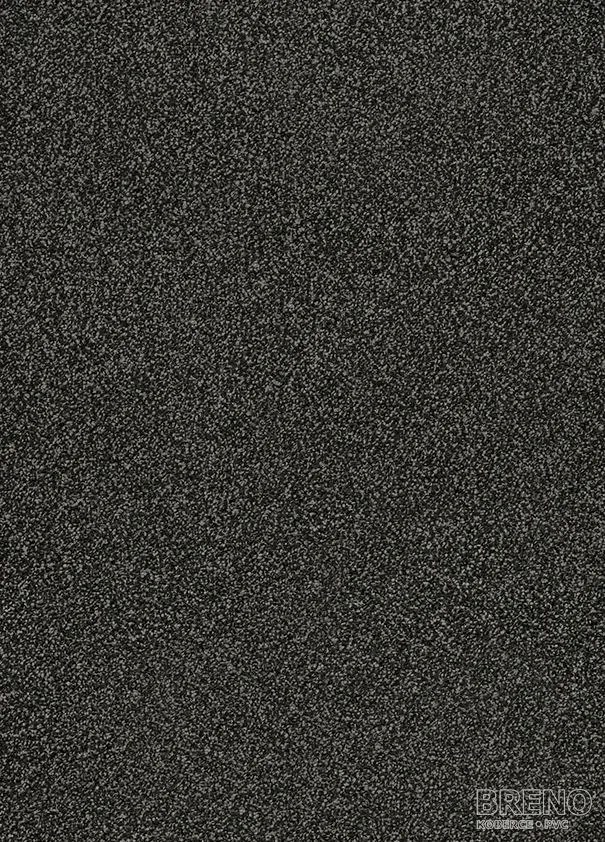 Breno Metrážový koberec FUEGO 99 černý, šíře 500 cm, Vícebarevné/Černá