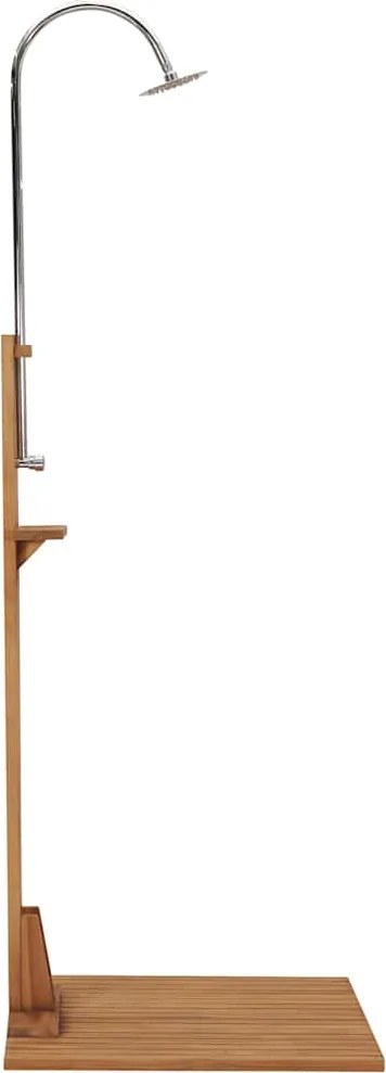 Zahradní sprcha 75 x 75 x 210 cm masivní teakové dřevo 312276