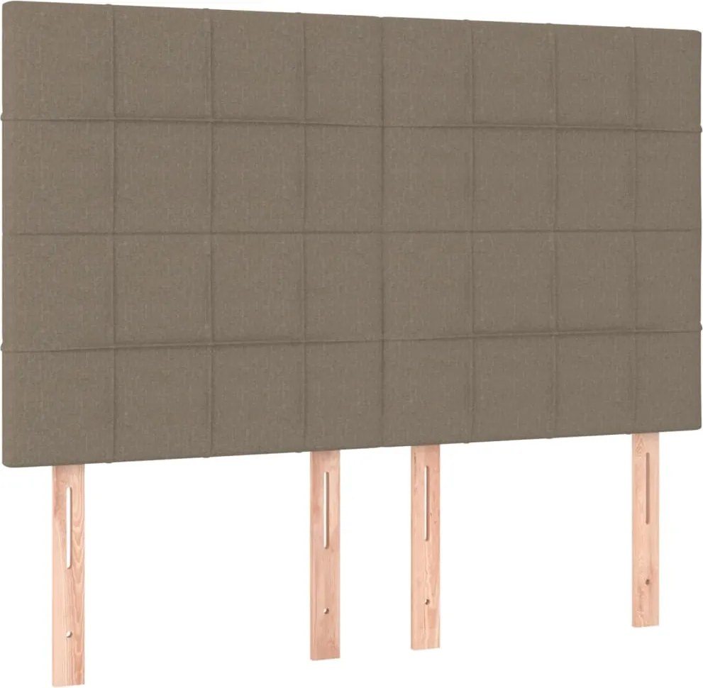 Box spring postel s matrací taupe 140x200 cm textil 3137161