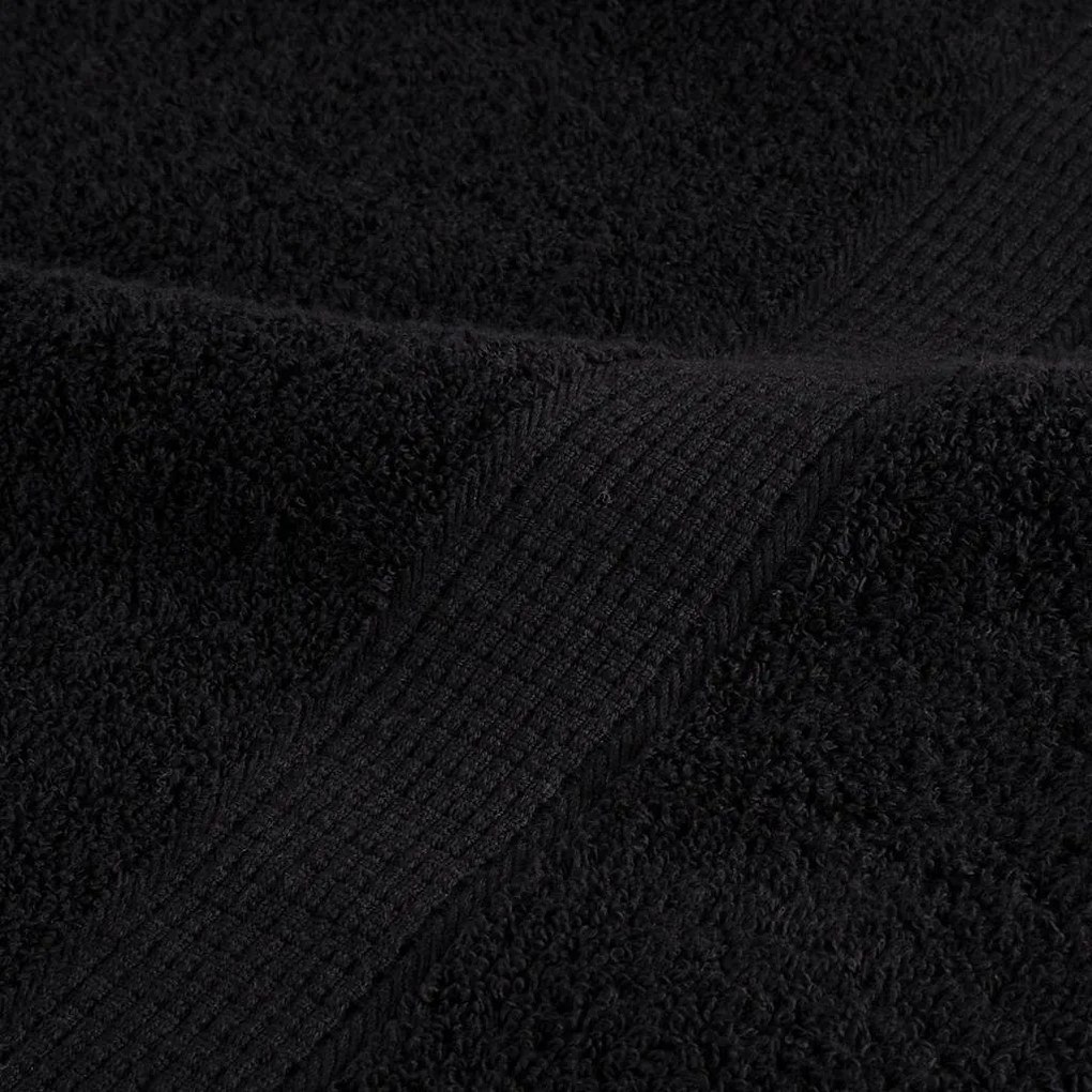 Premium ručníky SOLUND 2 ks černé 100 x 200 cm 600 g/m² 137437